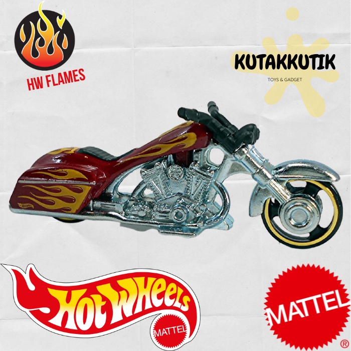 Jual Hot Wheels Bad Bagger Hotwheels Motor Tampo Api HW Flames | Shopee ...