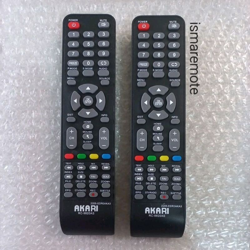 Jual REMOTE REMOT TV AKARI SMART LCD/LED RC-9920AS | Shopee Indonesia