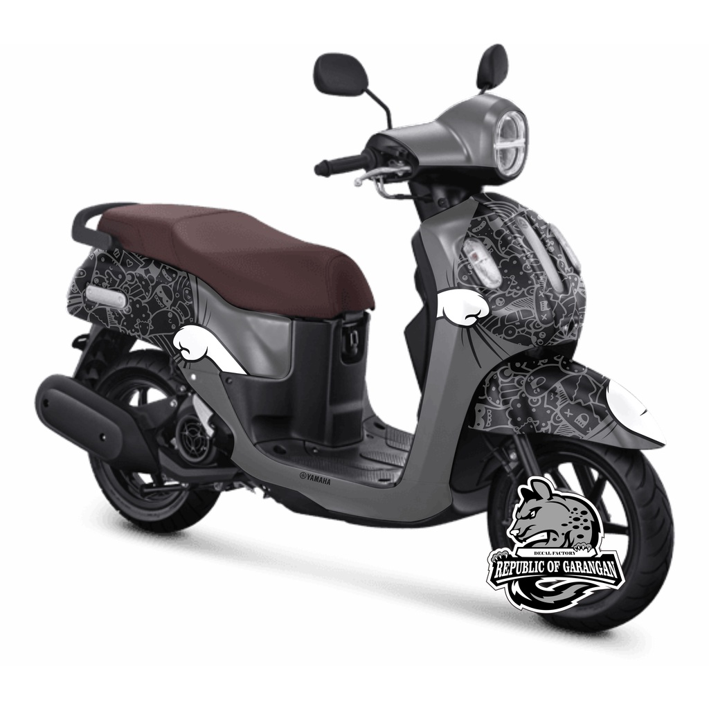 Jual Decal FAZZIO Stiker Fullbody YAMAHA FAZZIO 2022 doodle art keren ...