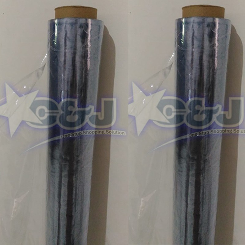 Jual Mika Lentur tebal 0,1mm meteran Lebar 137cm Plastik PVC Soft Lemes Clear Bening Transparan ...