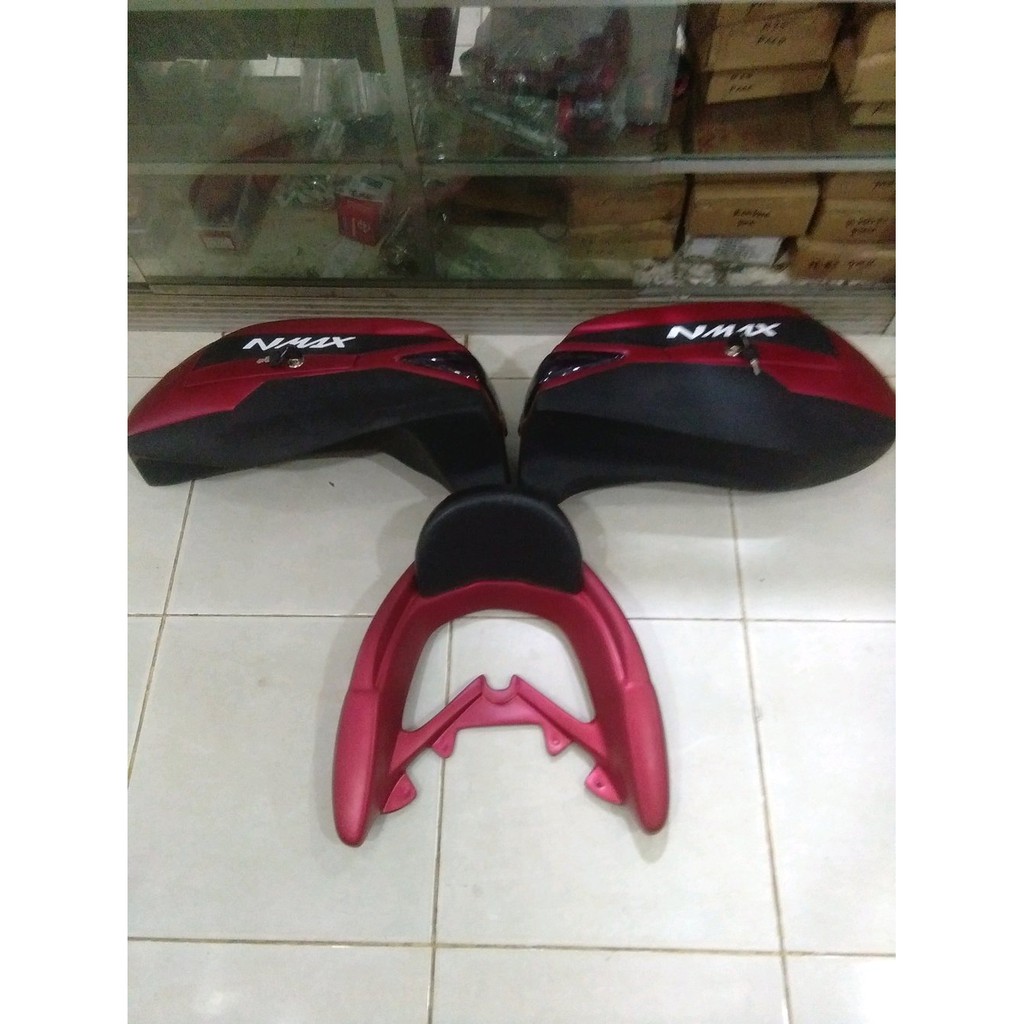Jual (promo)paketan senderan jok dan side box nmax box samping nmax ...