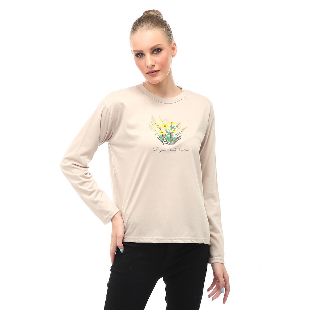 Jual Dreama Kaos Oversized Long Sleeves Atasan Wanita Relaxed Fit ...