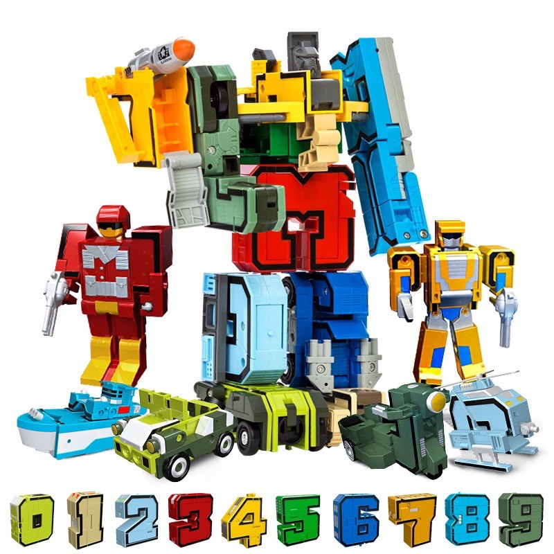 Jual TRANSFONUMBER ROBOT SET 15 | CHEEKY KIDS | Shopee Indonesia
