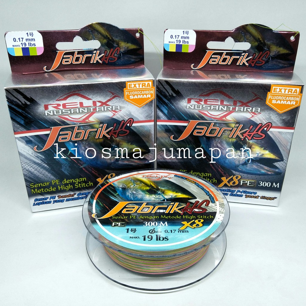 Jual Senar Pancing PE Jabrik HS 1 1.5 2 2.5 3 3.5 4 5 6 8 X8 300M ...