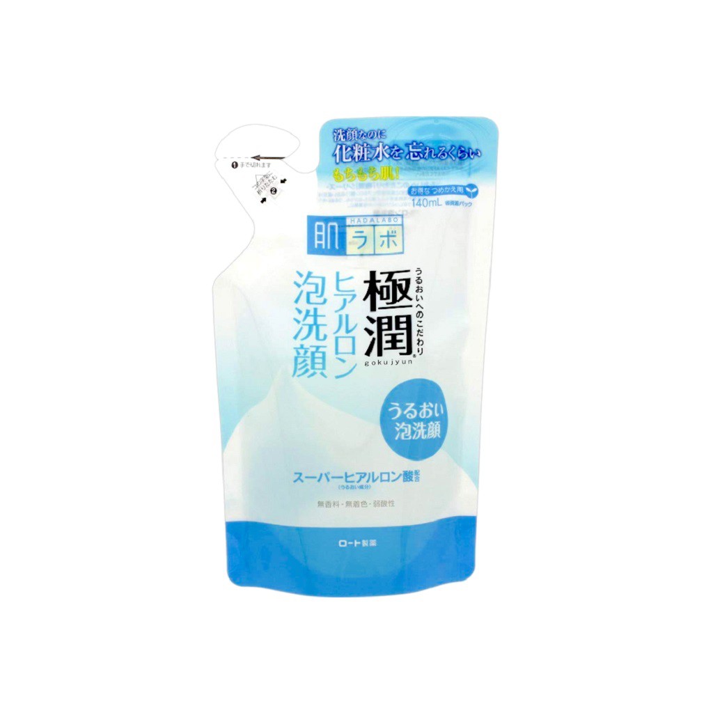 Jual Hada Labo Gokujyun Super Hyaluronic Acid Foam Wash - Refill (140ml ...