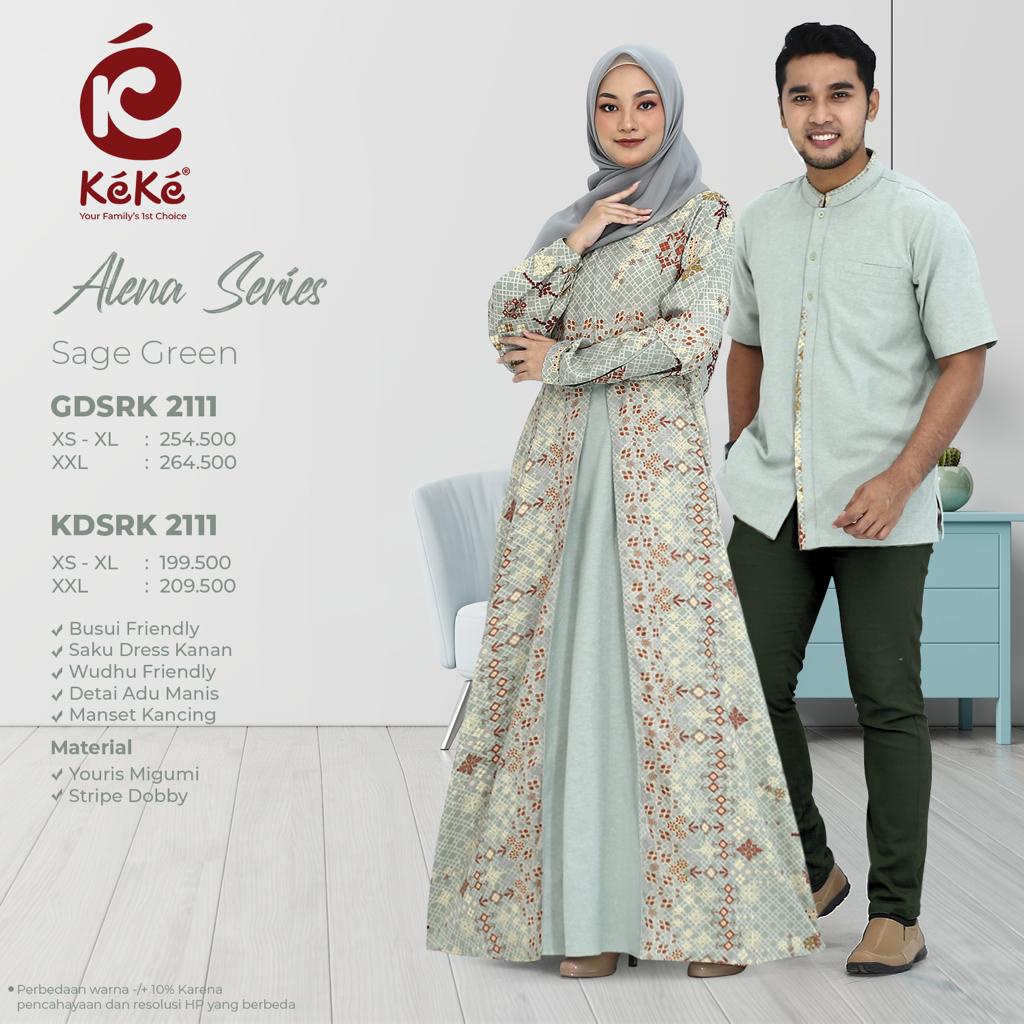 Jual COUPLE KELUARGA KOKO & GAMIS KEKE ALENA SERIES SAGE GREEN SRK 2111 ...