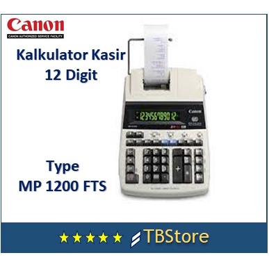 Jual CALCULATOR CANON MP 1200 FTS 12 DIGIT PRINT KALKULATOR PRINTER ...