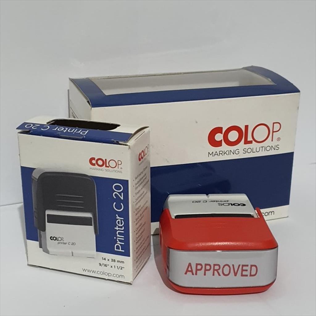 Jual Stamp Colop Printer C 20: Approved (Red) | Shopee Indonesia