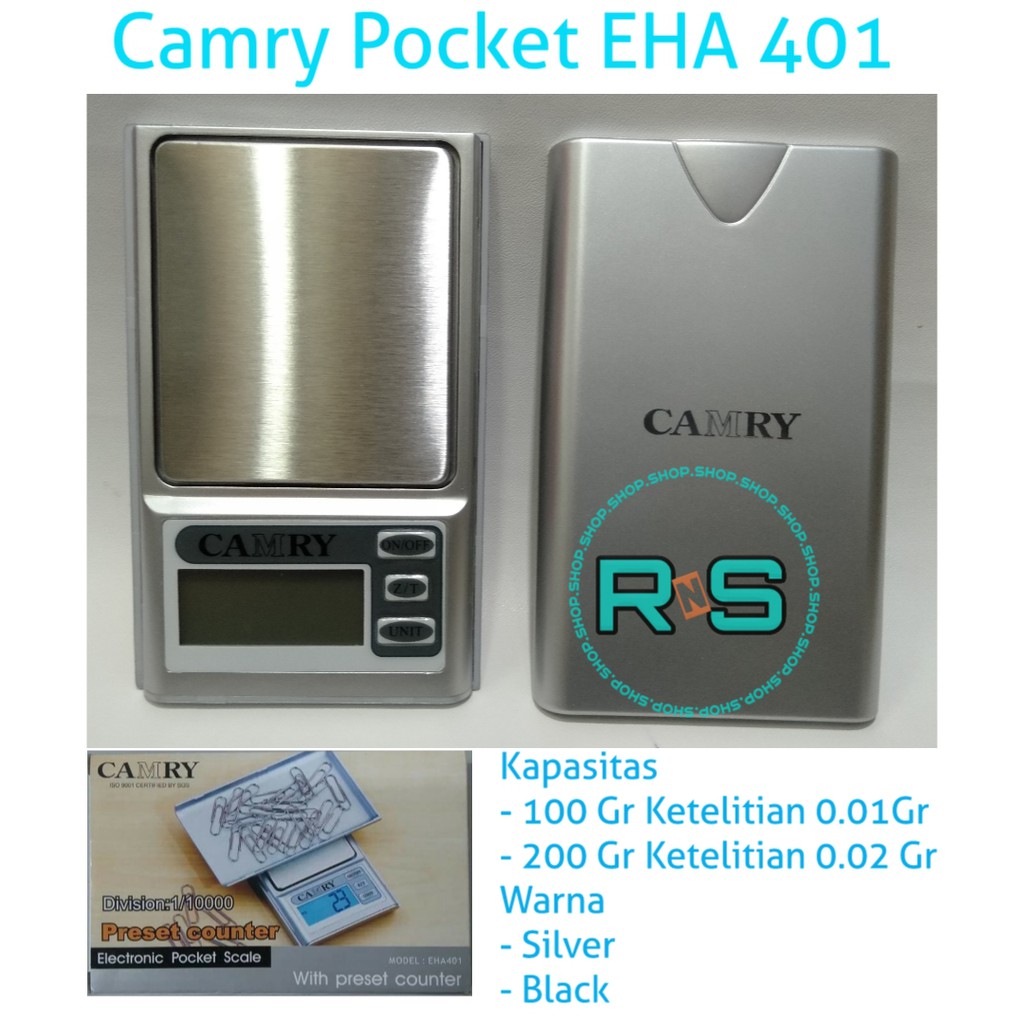 Jual Camry EHA401 Pocket Scale Timbangan Pocket Emas Dan Obat | Shopee ...