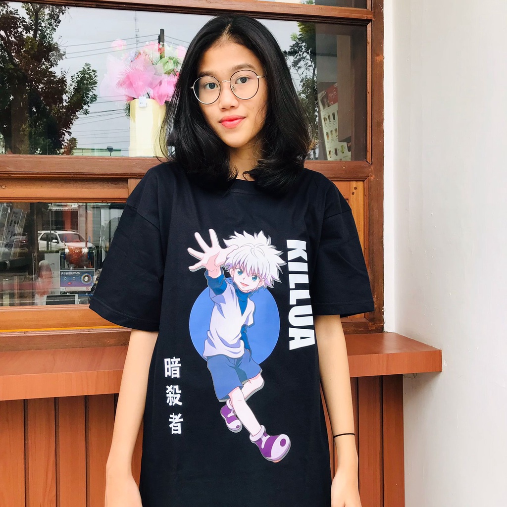 Jual Tshirt Killua Kanji Anime Manga Hunter X Hunter HXH | Shopee Indonesia