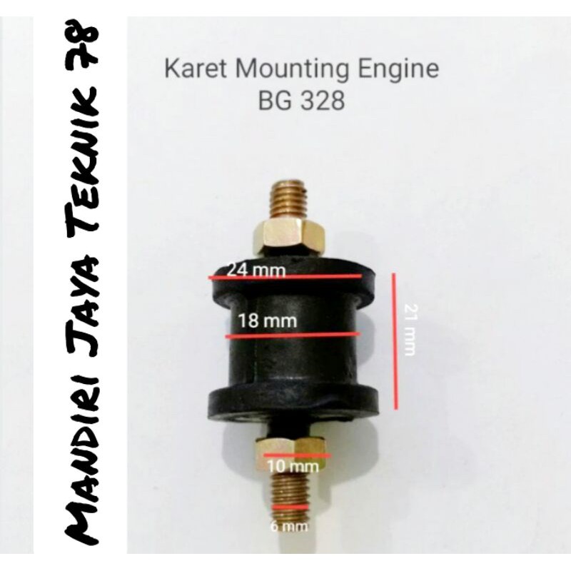Jual Karet mounting dudukan mesin potong rumput / Engine mounting ...