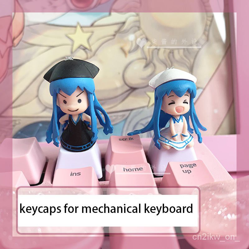 Jual Kawaii Keycaps For Mechanical Keyboard Pbt Keycap Anime Cartoon ...