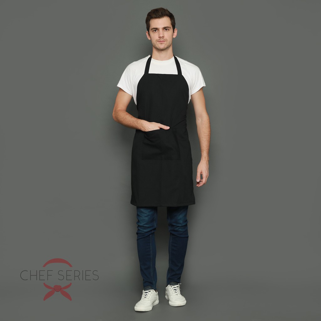 Jual Chef Series Basic Full Panjang Apron - Hitam | Shopee Indonesia