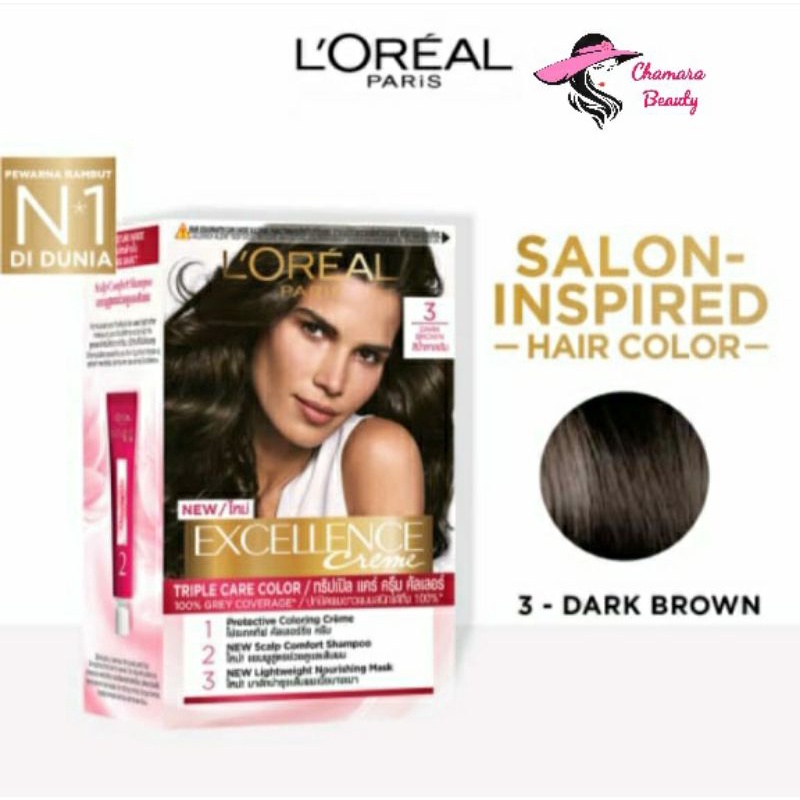 Jual Loreal hair color dark brown,hair color loreal dark brown,semir ...