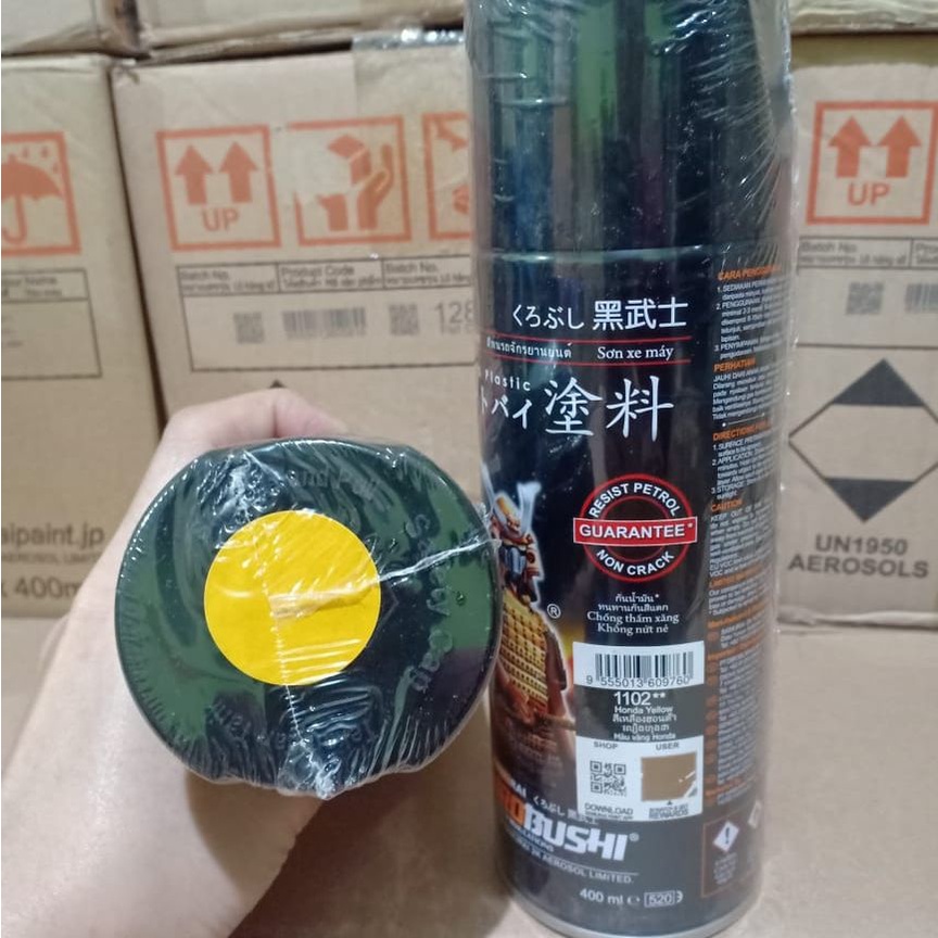 Jual Samurai Paint Kurobushi Cat Semprot Pilox Pilok 1102** Honda Yellow / Kuning Honda ...