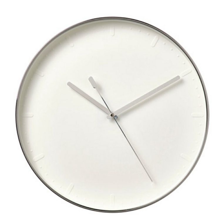 Jual Ikea Jam Dinding Mallhoppa Warna Perak 35 Cm | Shopee Indonesia