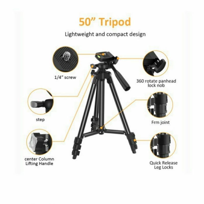 Jual MN - Paket Vlog lampu tripod kit 05LM mic holder hp all in one ...