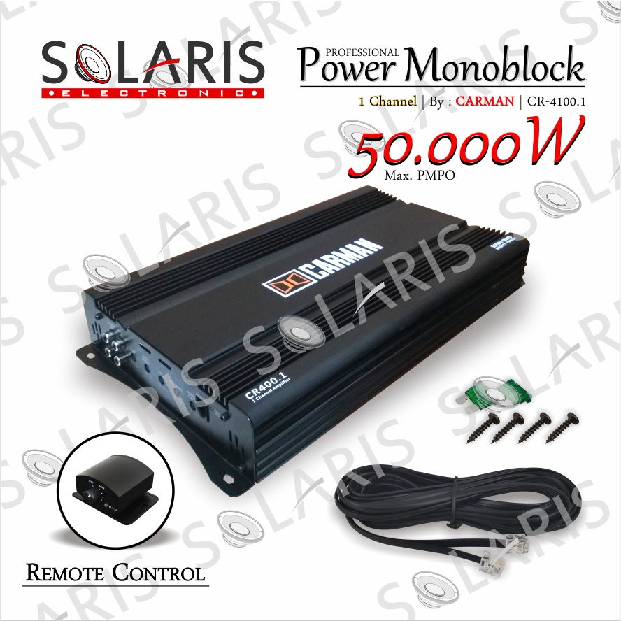 Jual POWER MONOBLOCK 50.000 Watt CLASS D CARMAN CR-400.1 | Shopee Indonesia