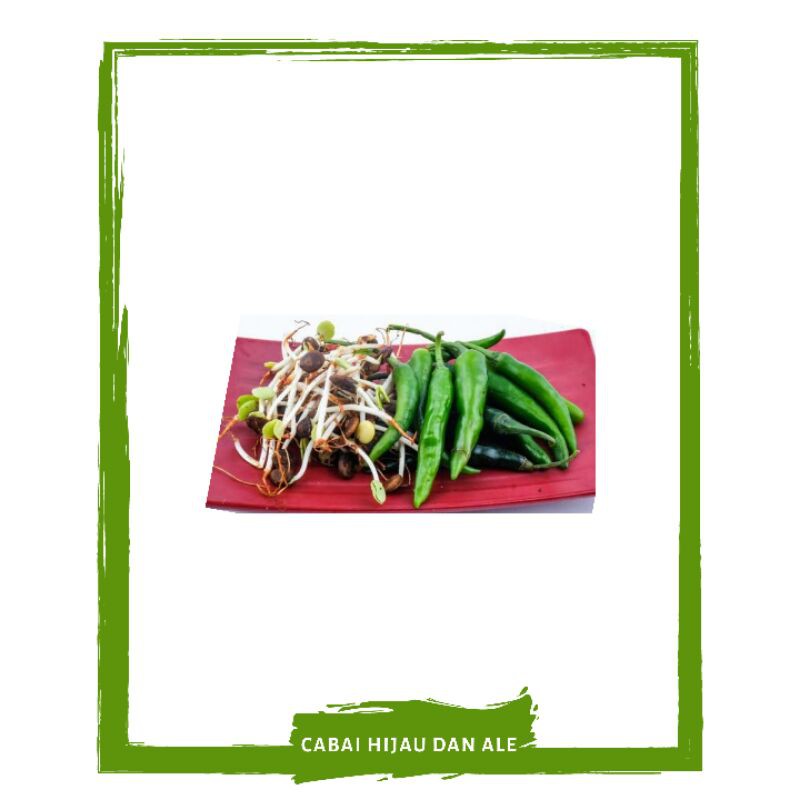 Jual Paket Cabai Hijau & Ale / Lombok Ijo & Ale / Sayur Sayuran Segar ...