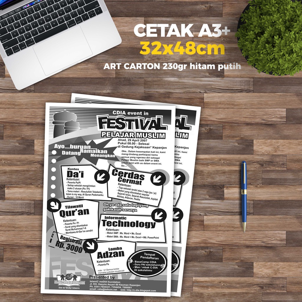 Jual Print A3 Plus Art Carton 230 hitam putih | Shopee Indonesia