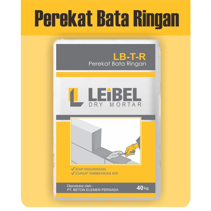 Jual SEMEN MORTAR PEREKAT LEM BATA RINGAN HEBEL 40 KG | Shopee Indonesia