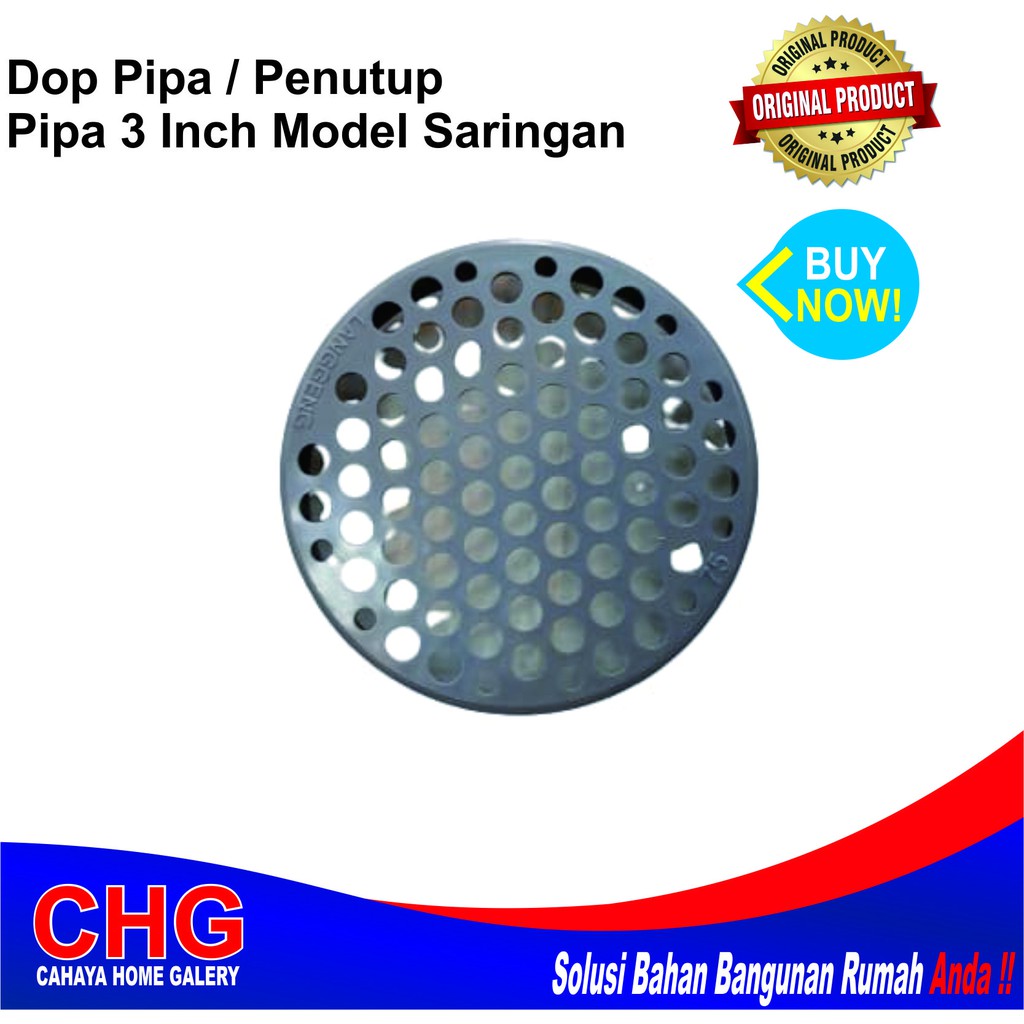 Jual Dop 3 inch model saringan tutup pipa pvc bulat model saringan 3 ...