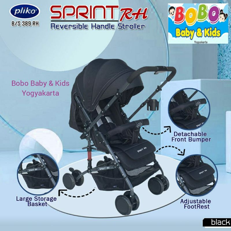 Jual Stroller Pliko BS 389RH Pliko Sprint RH Dorong 2 Arah Baby ...