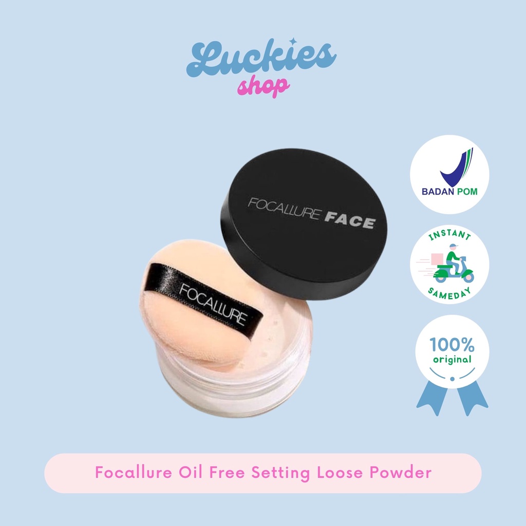Jual Official Distributor - Focallure Oil Free Setting Loose Powder ...