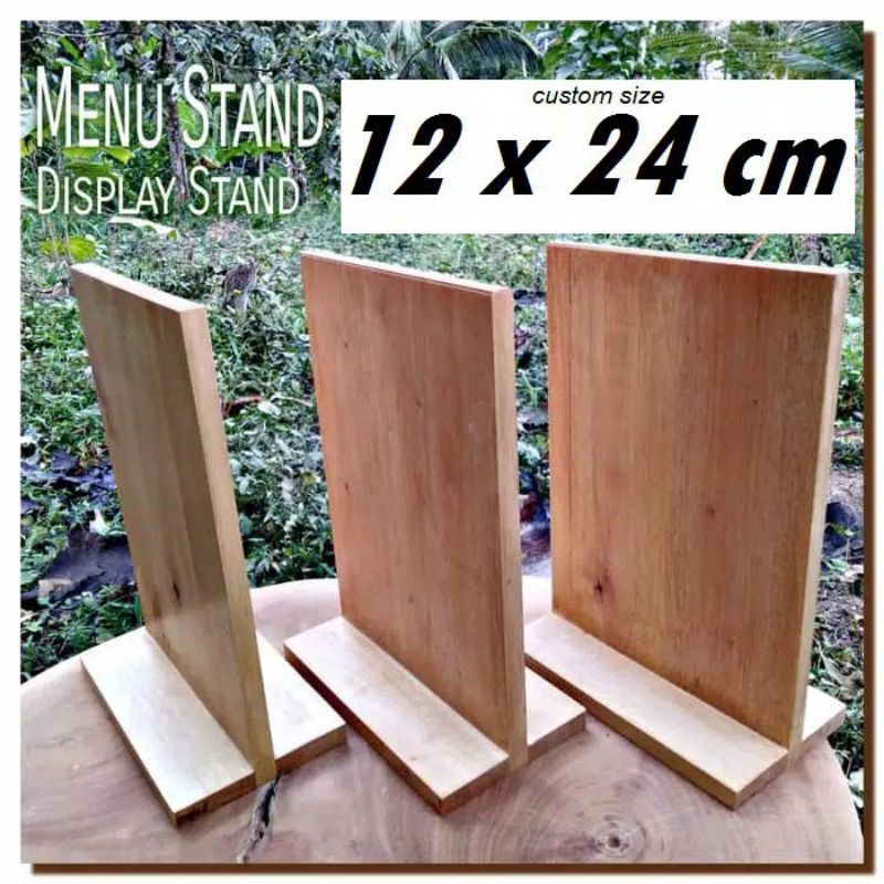 Jual papan menu display stand kayu | Shopee Indonesia