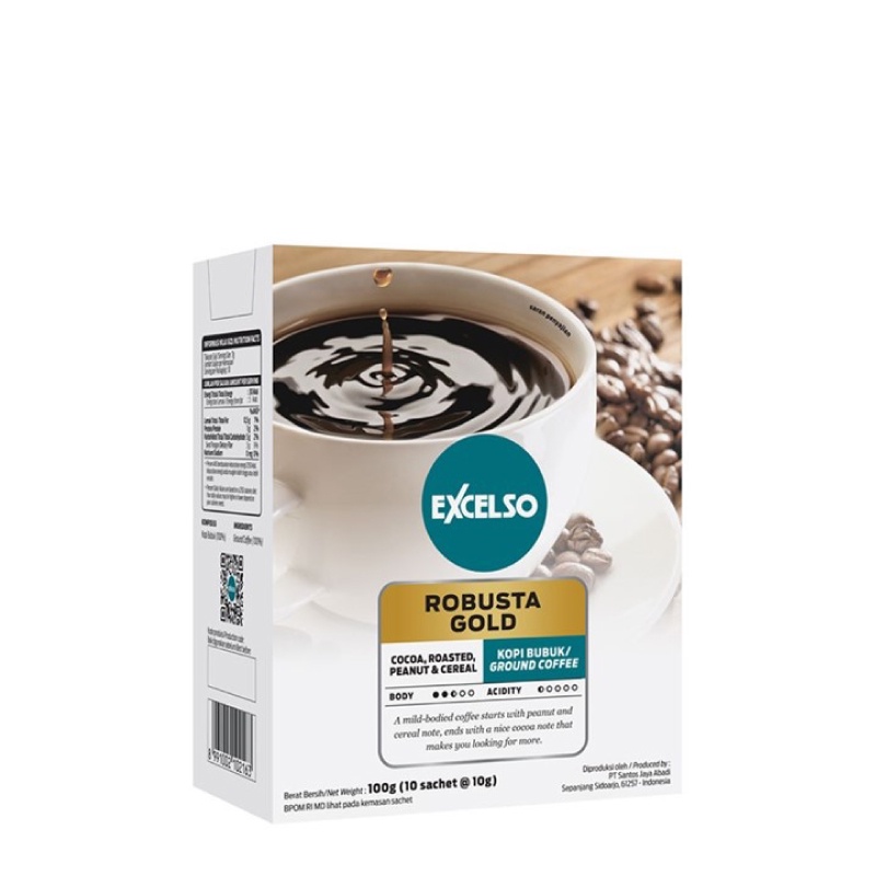 Jual Excelso Robusta Gold Folding Box Kopi 10 x 10 gr | Shopee Indonesia