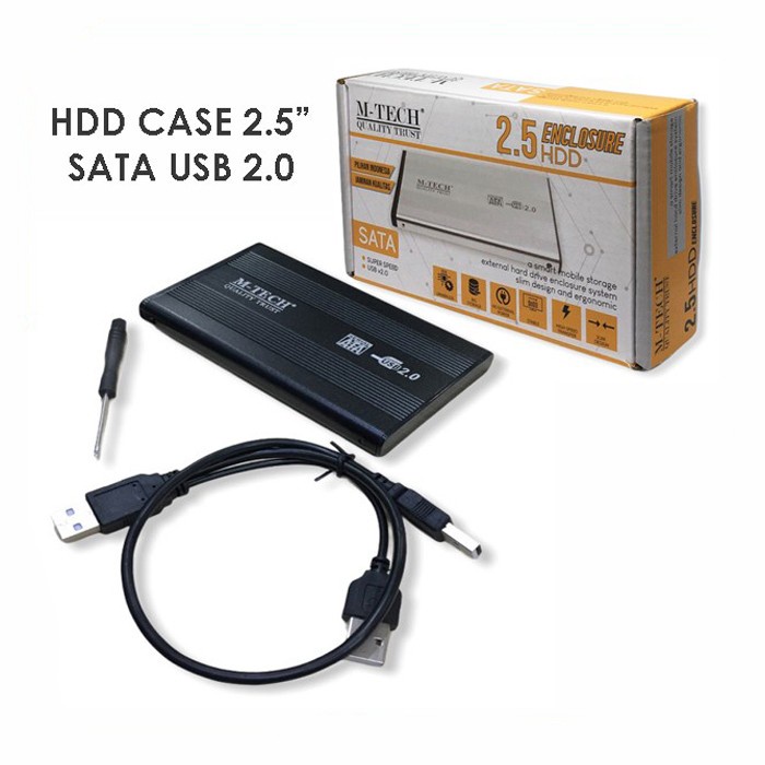 Jual Casing Hardisk External HDD 2.5" SATA M-Tech USB 2.0 | Shopee Indonesia