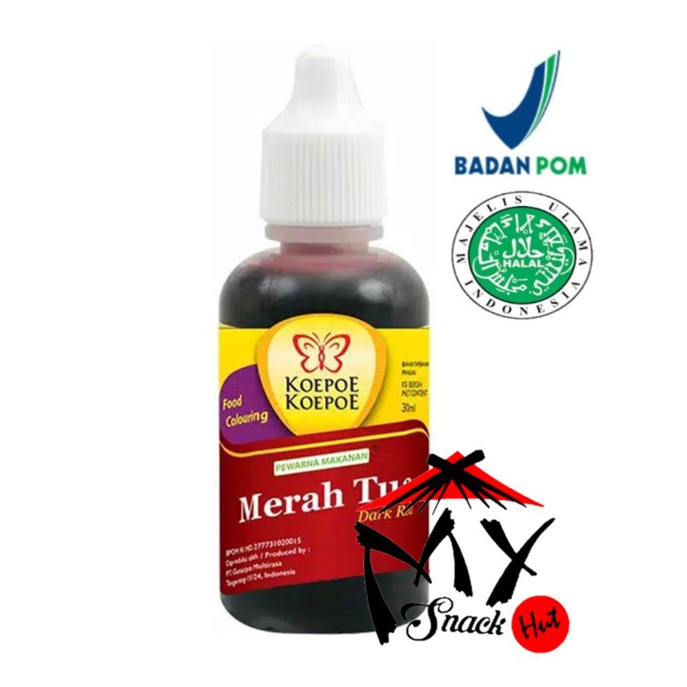 Jual KOEPOE PEWARNA MERAH TUA 30ML - KUPU SUMBO MAKANAN DARK RED FOOD ...