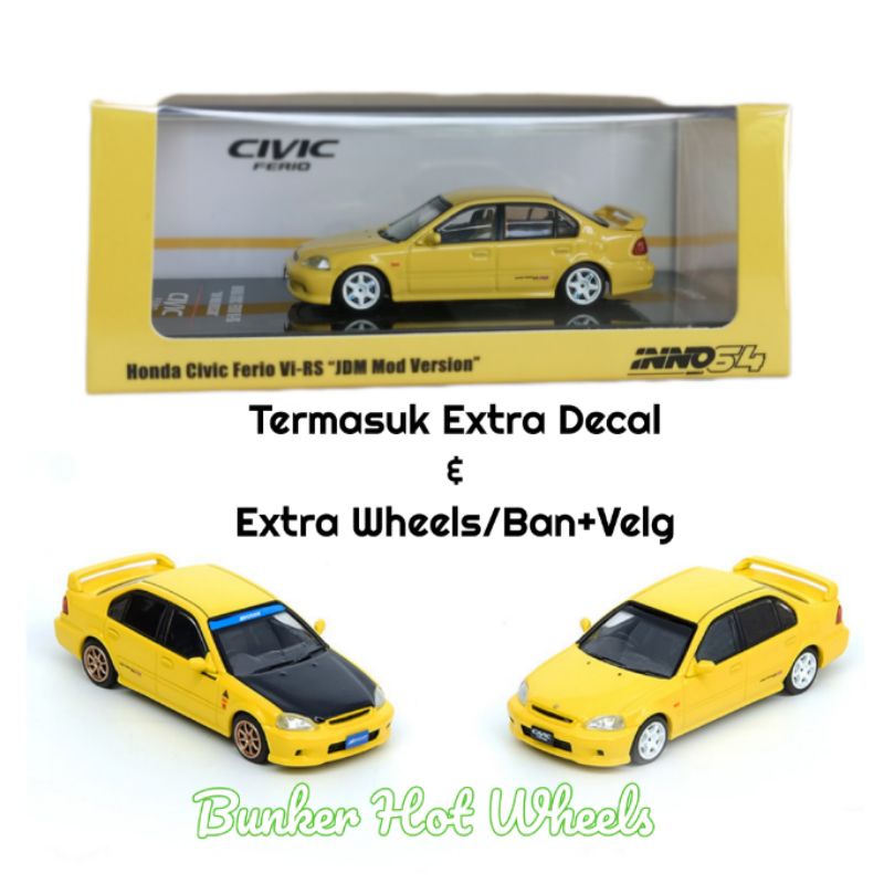 Jual Inno 64 Inno64 Honda Civic Ferio Vi-RS JDM Mod Version Yellow ...