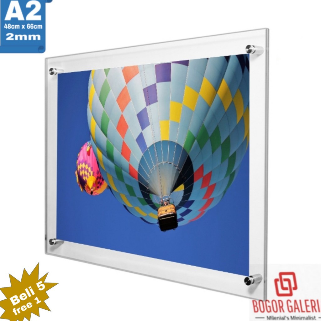 Jual FRAME BINGKAI AKRILIK FOTO DISPLAY POSTER BERKUALITAS UKURAN A2 ...