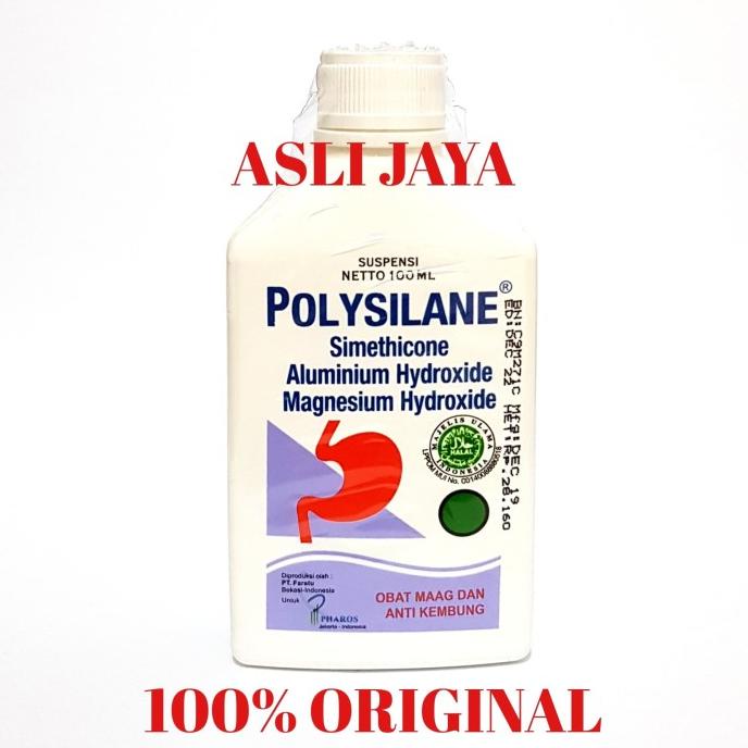 Jual Polysilane Cair 100ml - Obat Maag dan Anti Kembung | Shopee Indonesia
