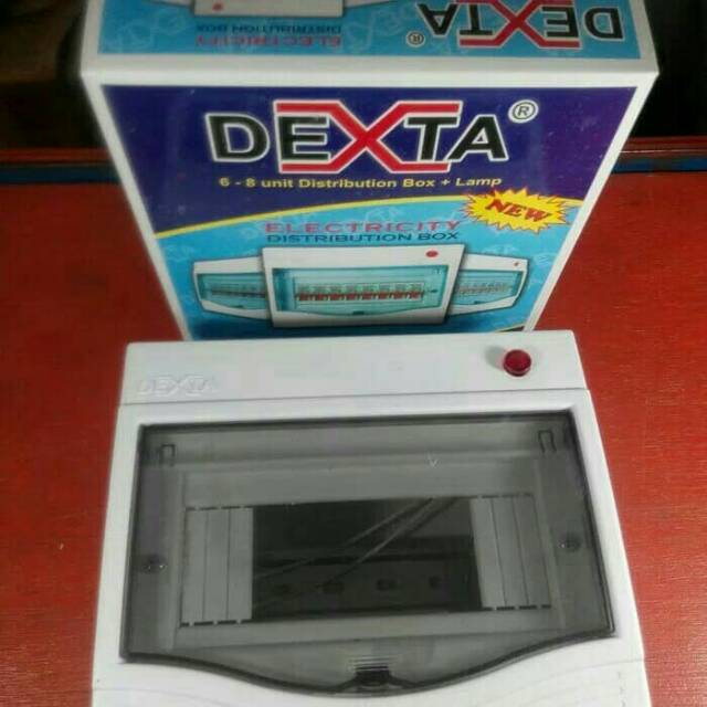 Jual Box MCB 8 Group + Lampu Indikator Inbow/Outbow DEXTA SNI | Shopee ...