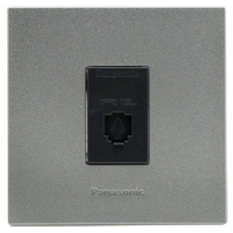 Jual Panasonic Style Silver Soket Telepon Outlet Telpon RJ11 Silver ...