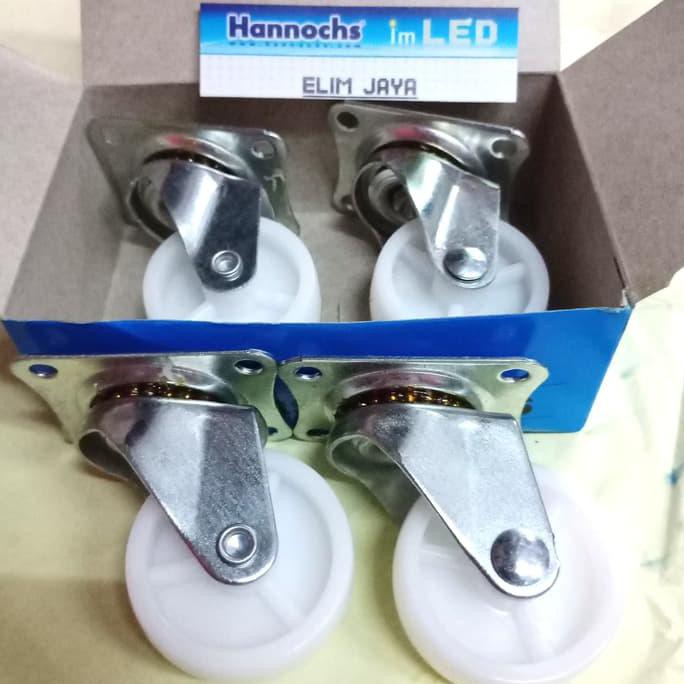 Jual Roda Etalase / Roda Meja / Roda Kursi Nilon 2Inch | Shopee Indonesia