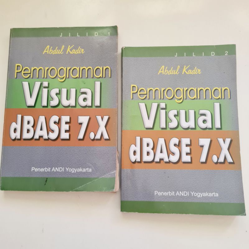 Jual Paket 2 Buku PEMROGRAMAN VISUAL dBASE 7.X jilid 1 & 2 (Abdul Kadir ...