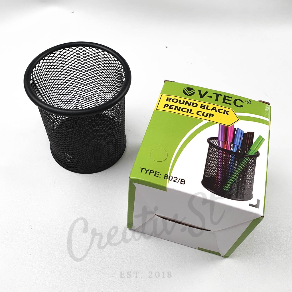 Jual V-TEC Vtec Wadah Pulpen Desk Set Organizer Pencil Cup Pen Holder ...