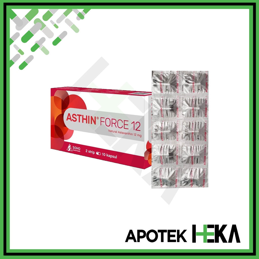 Jual Asthin Force 12 Kapsul Box isi 2x10 Tablet - Antioksidan Radikal ...
