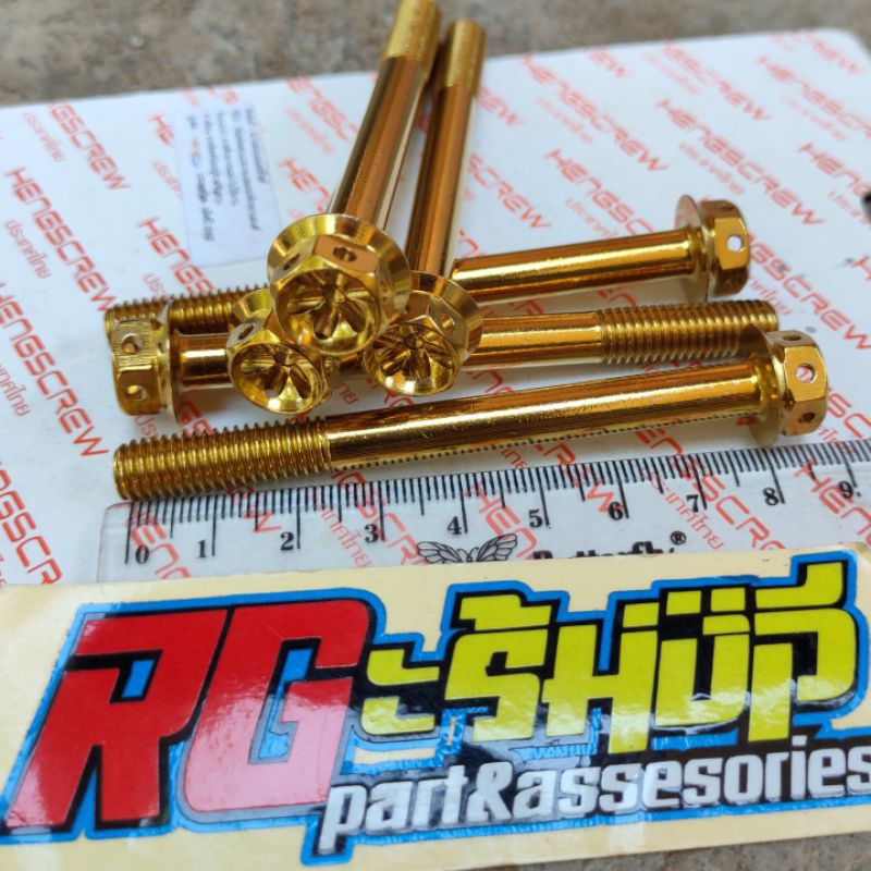 Jual Baut probolt gold flower M8x80 8x80 drat 12 panjang 80mm/8cm heng thailand harga satuan ...