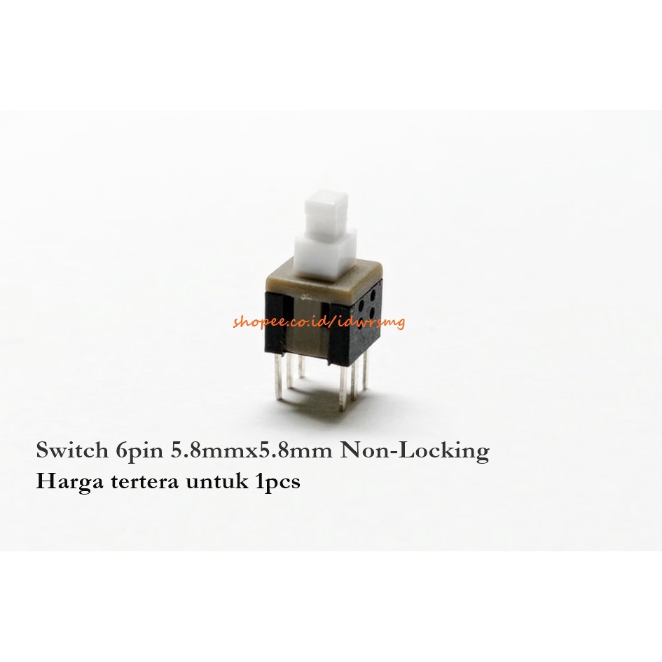 Jual Saklar Push Button Kecil Non-Locking Push Button Switch Tactile 6 ...
