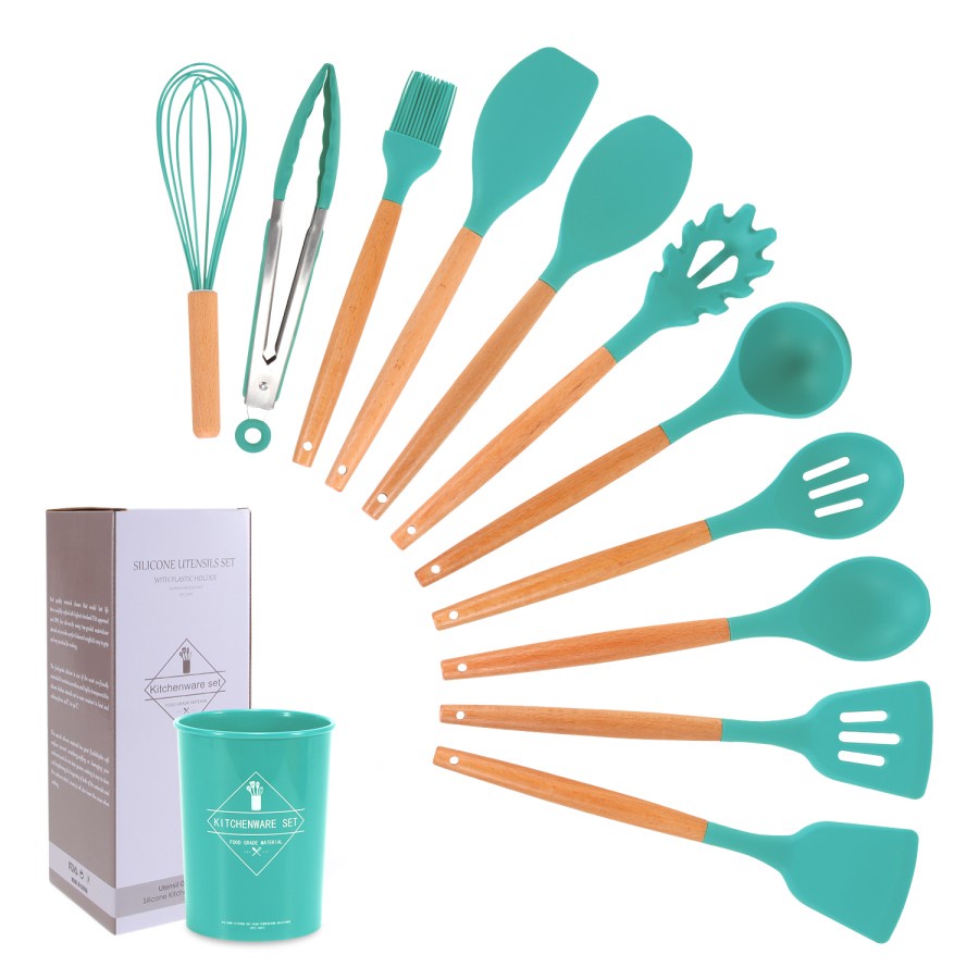 Jual Sepatula 12 in 1 Alat Masak / Peralatan Masak 12 in 1 SET Silicone ...