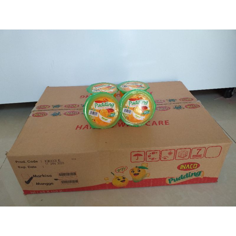 Jual Inaco Pudding Mangga 120 Gram 1 Dus | Shopee Indonesia