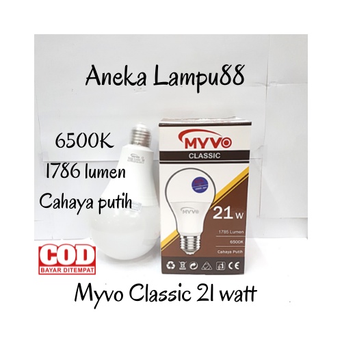 Jual Lampu LED CLASSIC 21 WATT MYVO - BOHLAM 21 WATT MYVO / Lampu 21 WATT | Shopee Indonesia