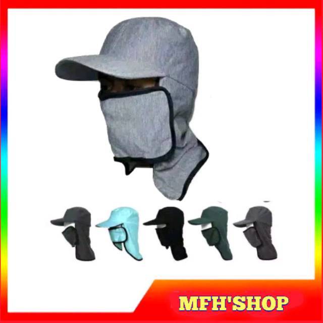 Jual Topi jepang/topi masker/anti panas/anti debu | Shopee Indonesia