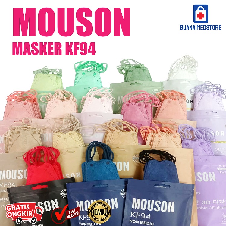 Jual Masker KF94 Korea MOUSON Disposable mask 4 Ply | Shopee Indonesia