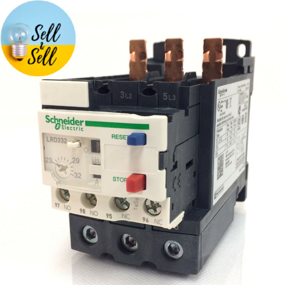 Jual Thermal Overload Relay Schneider LRD332 / Relay Thermal Beban ...