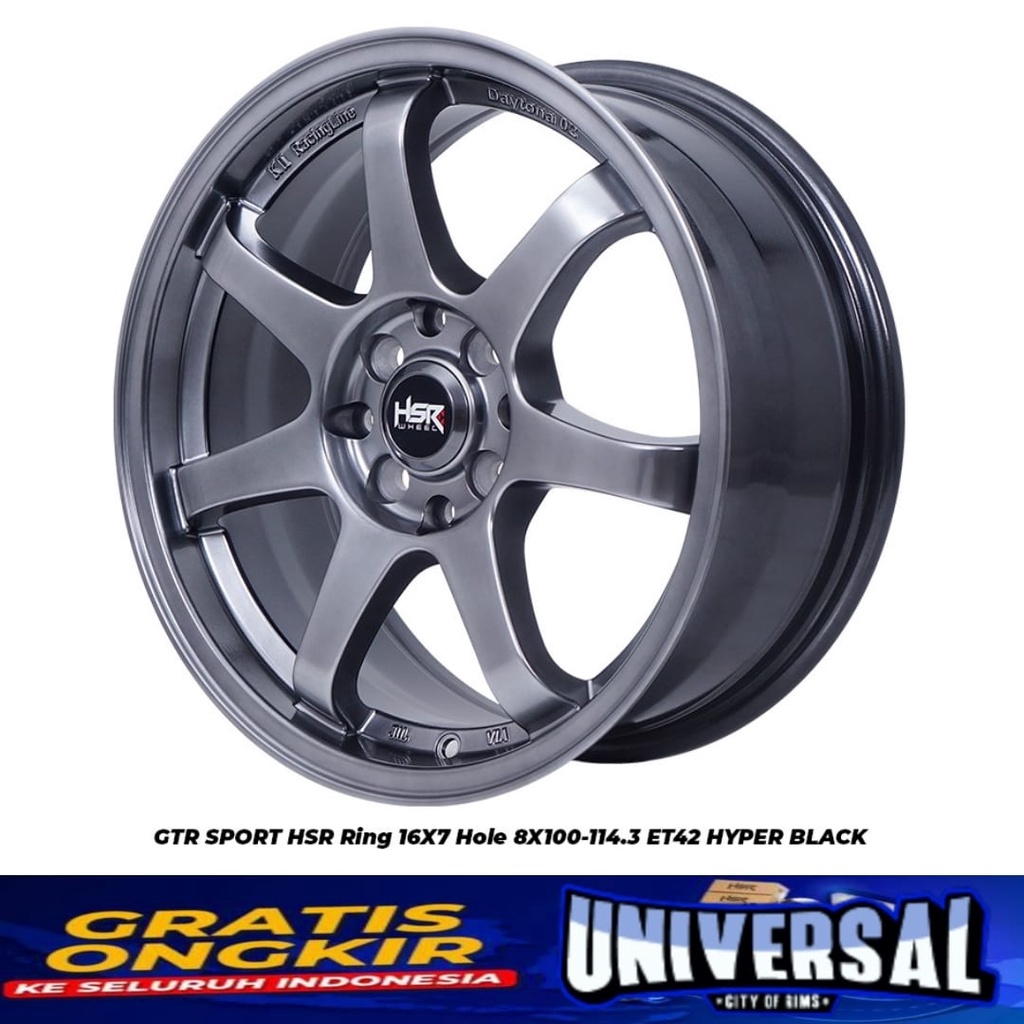 Jual Velg Gtr Sport Ring 16 HSR Pcd 4x100 4x1143 Untuk Datsun Fiesta Pride | Shopee Indonesia